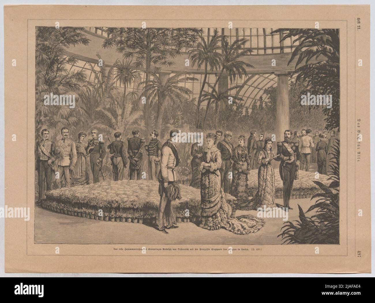 The first meeting of the crown prince Rudolph von Austria with the ...