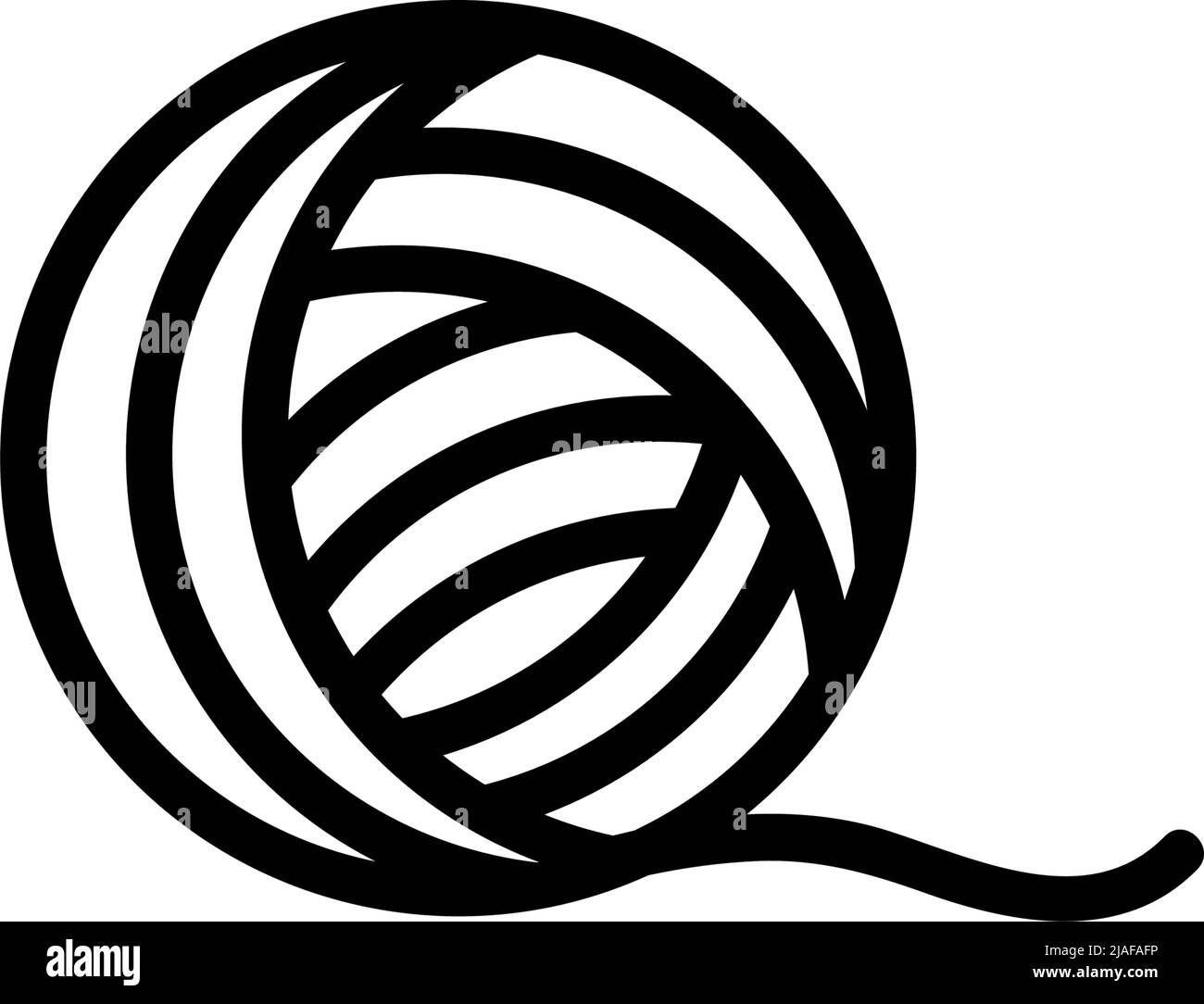 Yarn Ball for Knitting, Wool Thread. Flat Vector Icon illustration ...