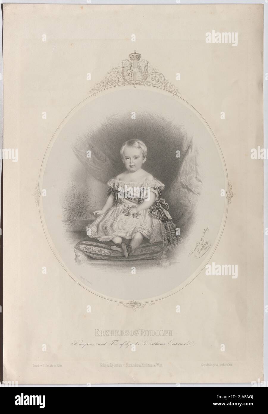 Archduke Rudolph; Crown Prince and heir to the throne of the Kaiserthum ...