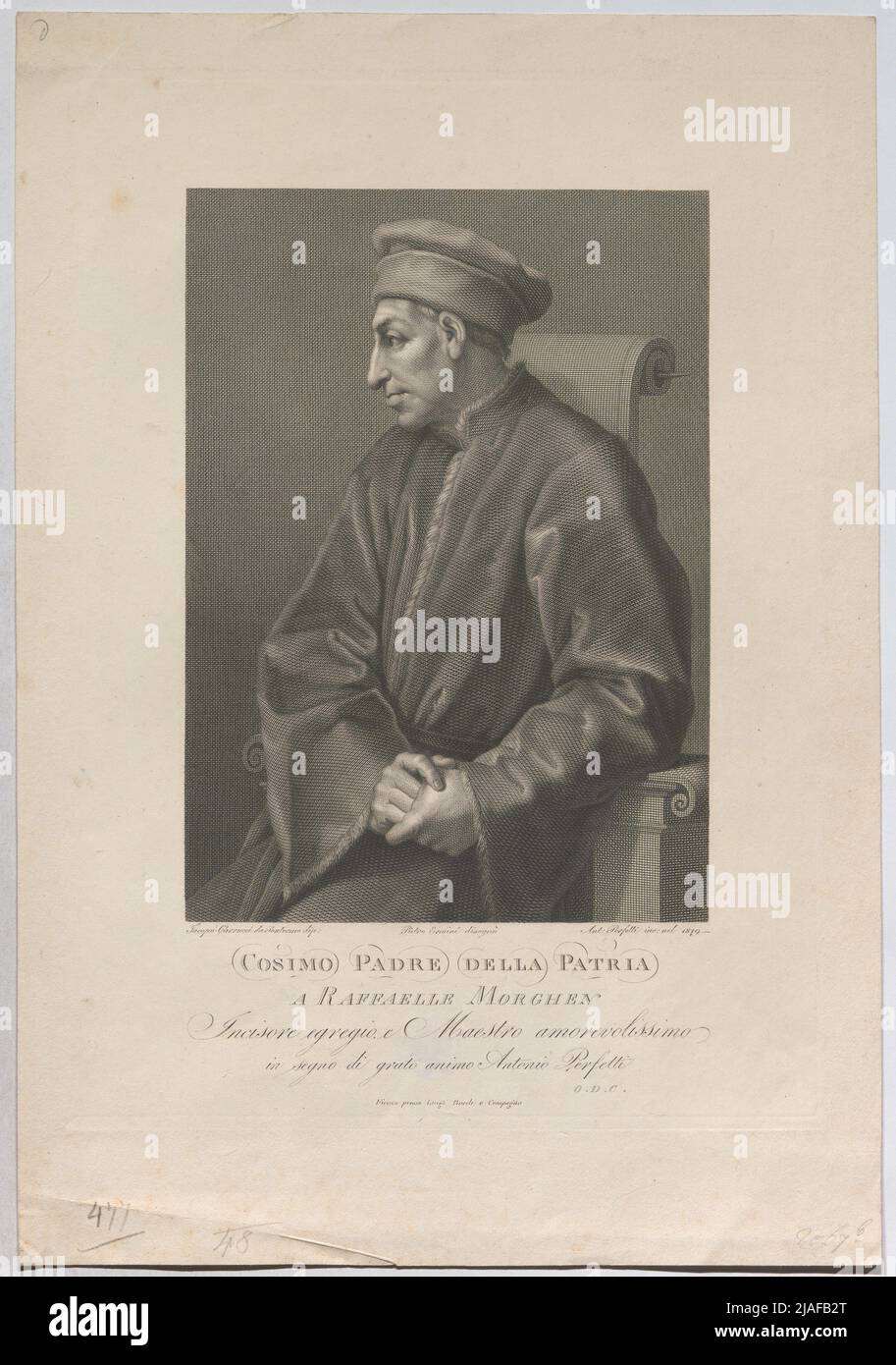 Cosimo father of the homeland in Raffaelle Morghen ". Cosimo De Medici ...