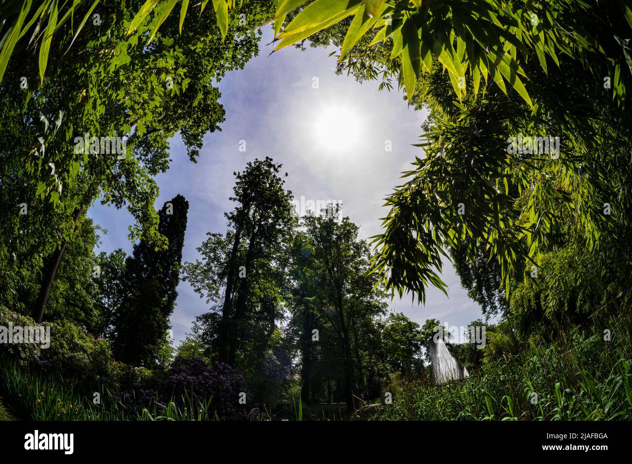Luxembourg city, May 2022. Panoramic view of the Edith Klein park ibn ...