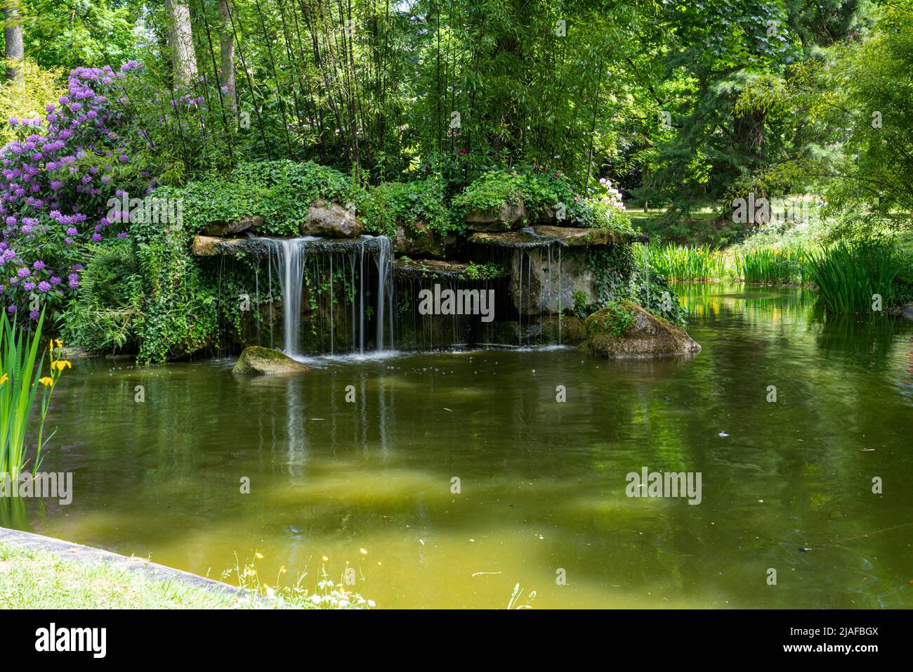 Luxembourg city, May 2022. Panoramic view of the Edith Klein park ibn ...