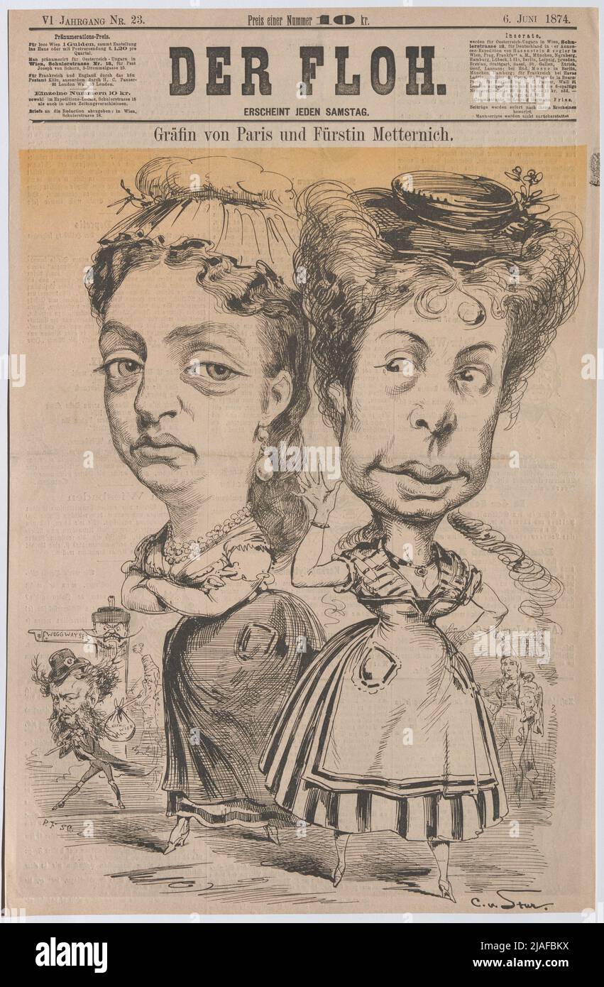 Countess of Paris and Princess Metternich. " Carl von Stur (1840-1905 ...