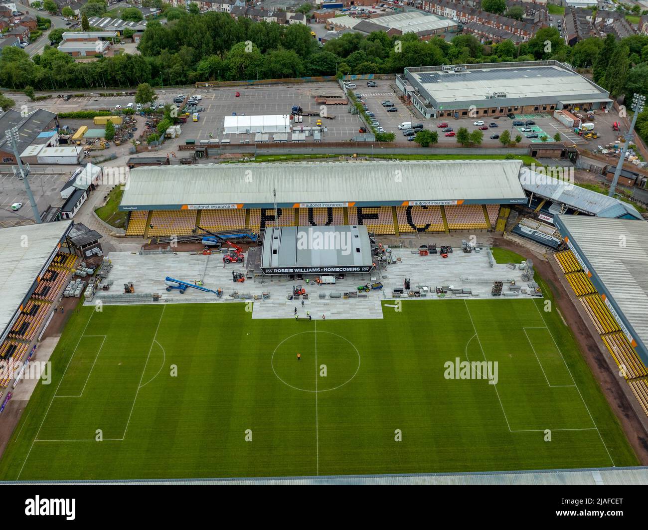Vale park stadium aerial hi-res stock photography and images - Alamy