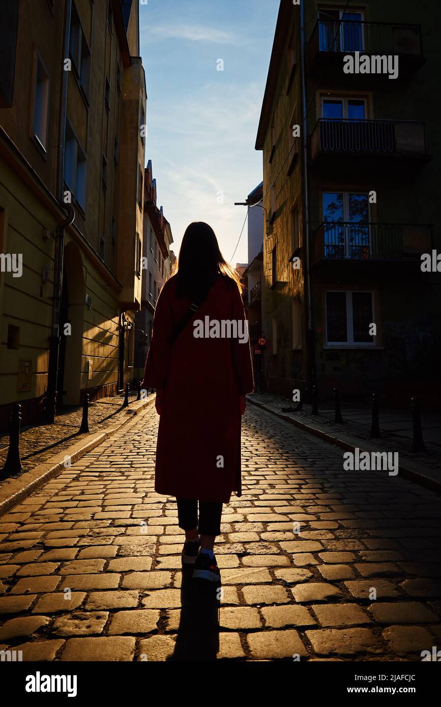 Summer evening walk woman hi-res stock photography and images - Alamy