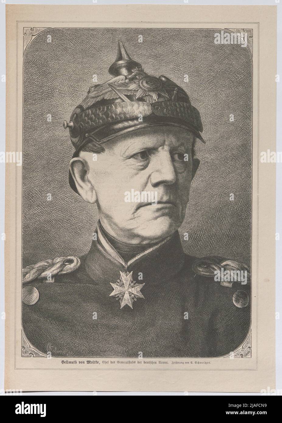 Hellmuth von Moltke, head of the general staff of the German Army ...