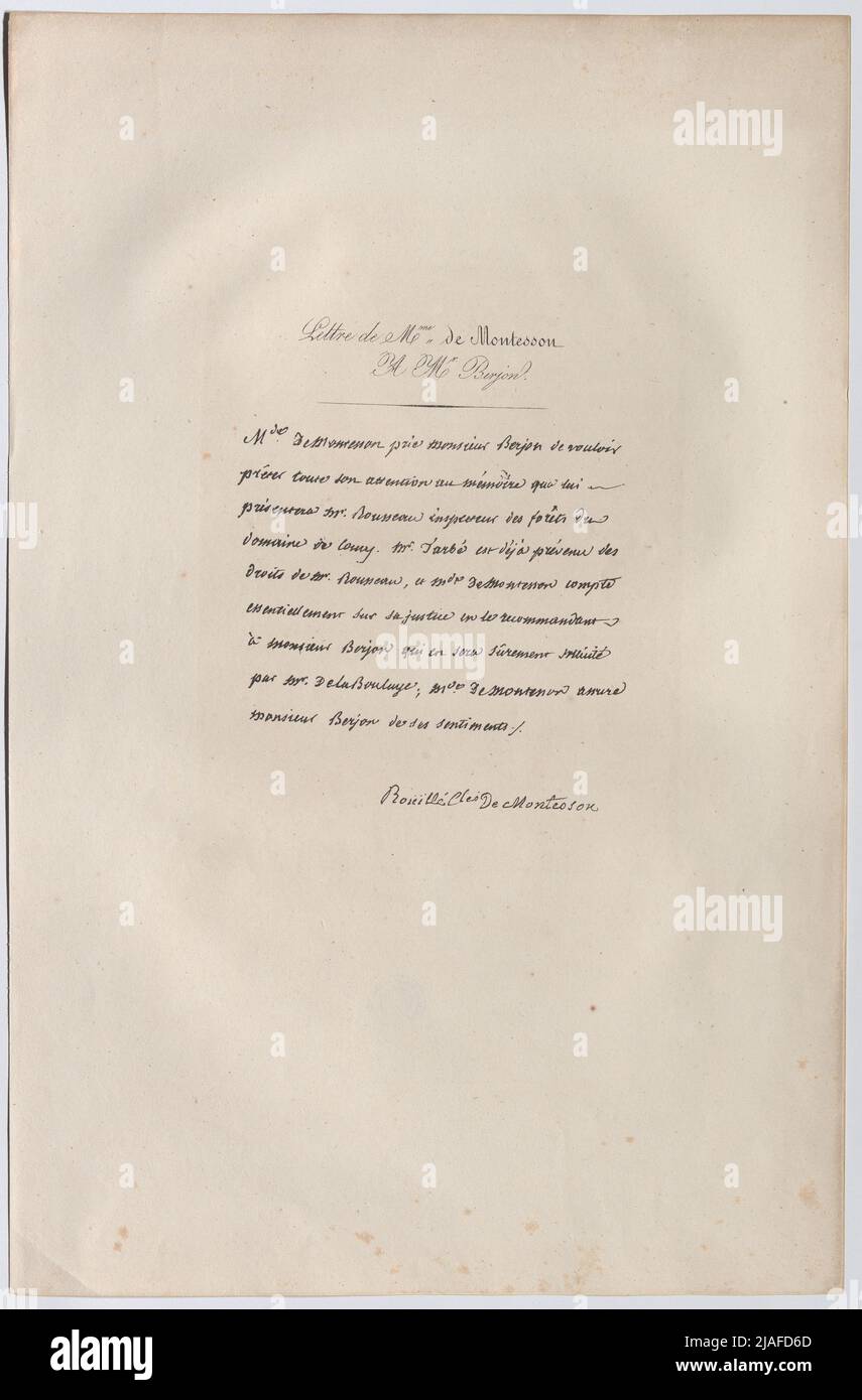 Mme letter hi-res stock photography and images - Alamy