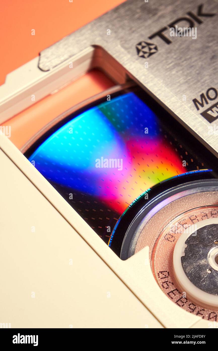 Ryazan, Russia - April 16, 2022: Magneto-optical disc TDK. Recording ...