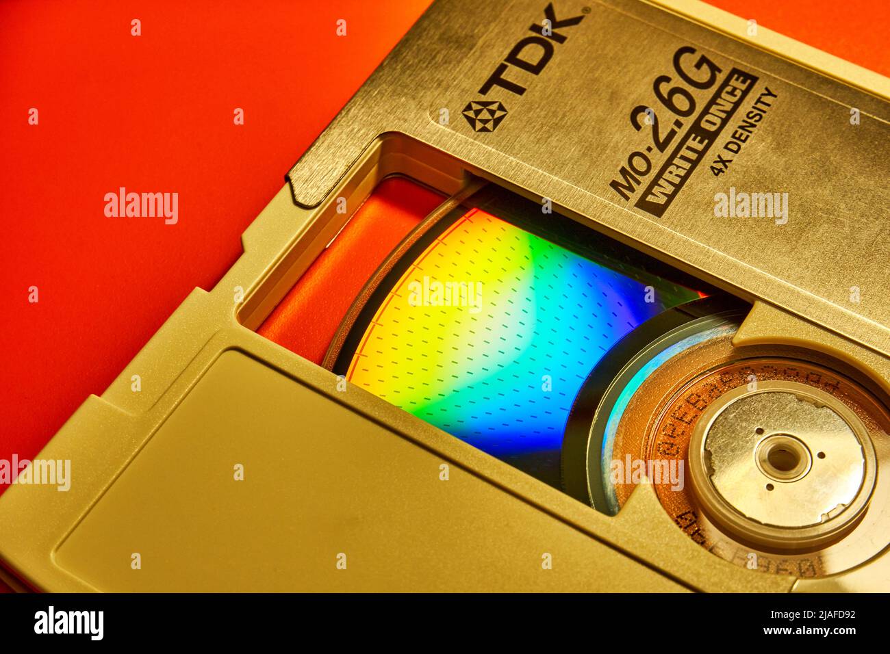 Ryazan, Russia - April 16, 2022: Magneto-optical disc TDK. Recording ...