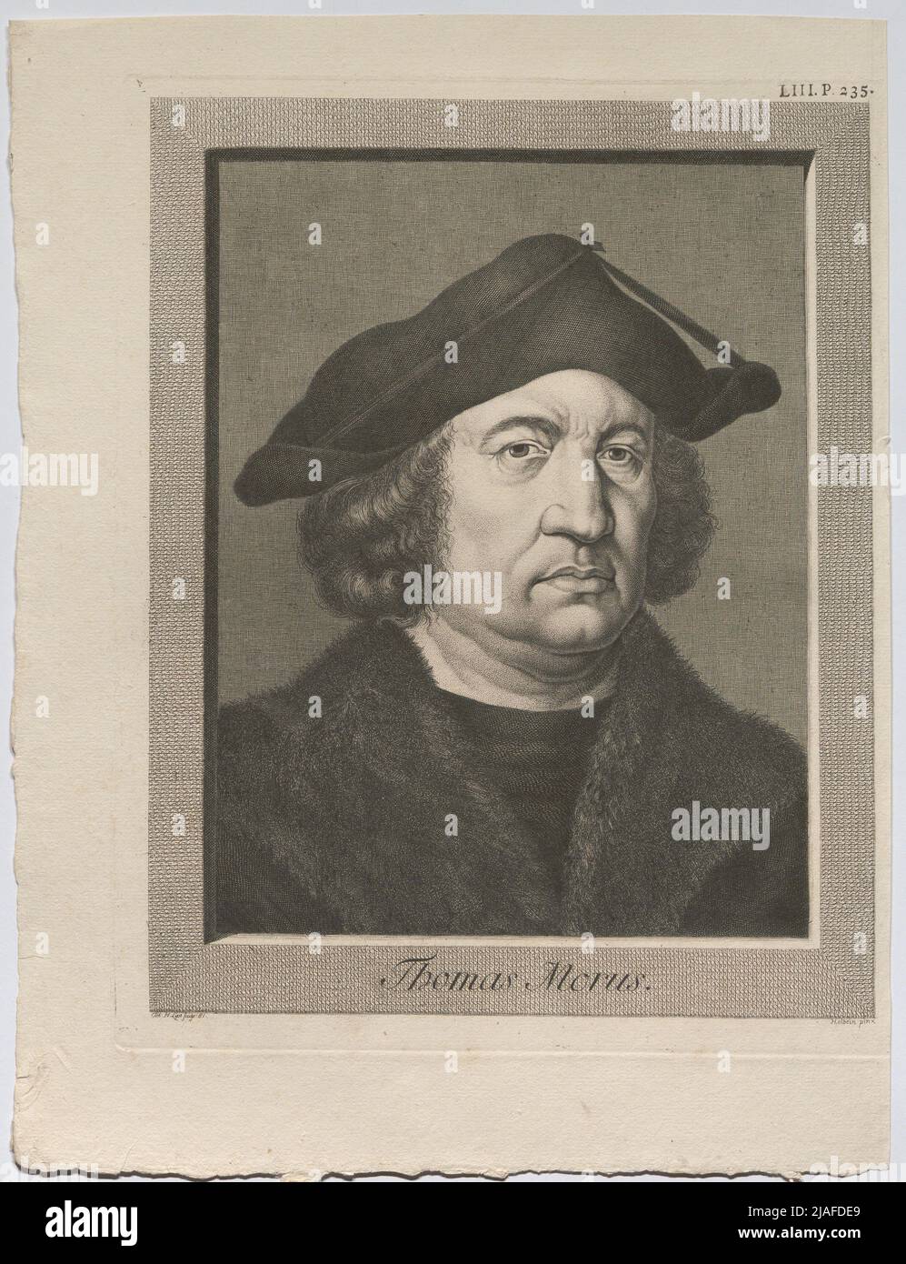 Thomas Morus. After: Hans Holbein the younger (1497-1543), Artist ...