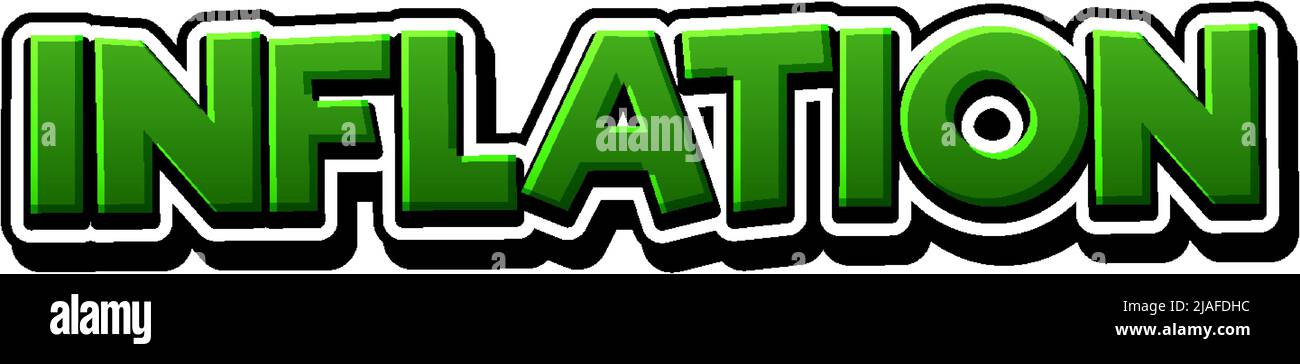 Inflation green font logo illustration Stock Vector Image & Art - Alamy