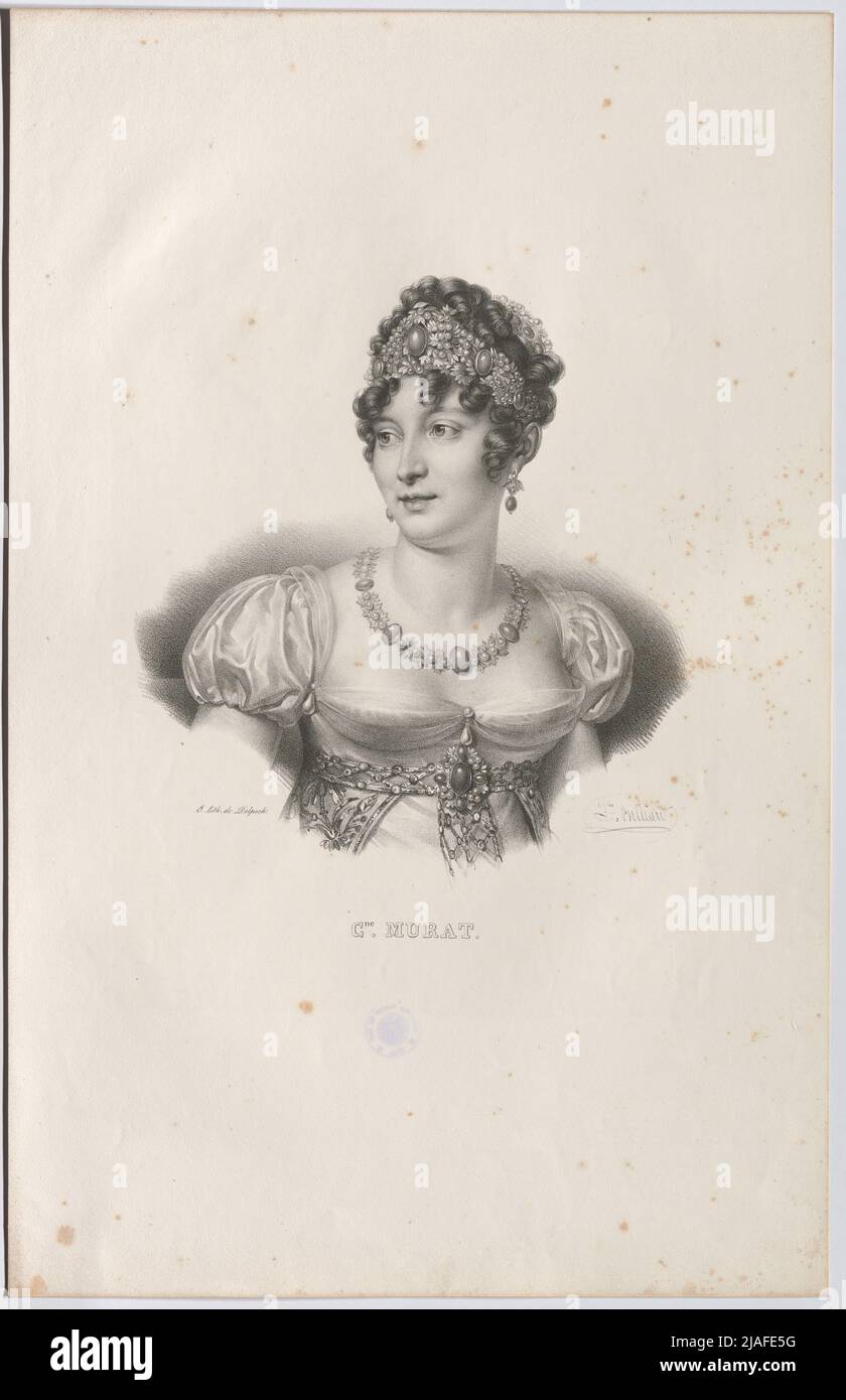 Cne. MURAT.". Caroline Bonaparte, verehel. Murat. Francois Seraphin ...