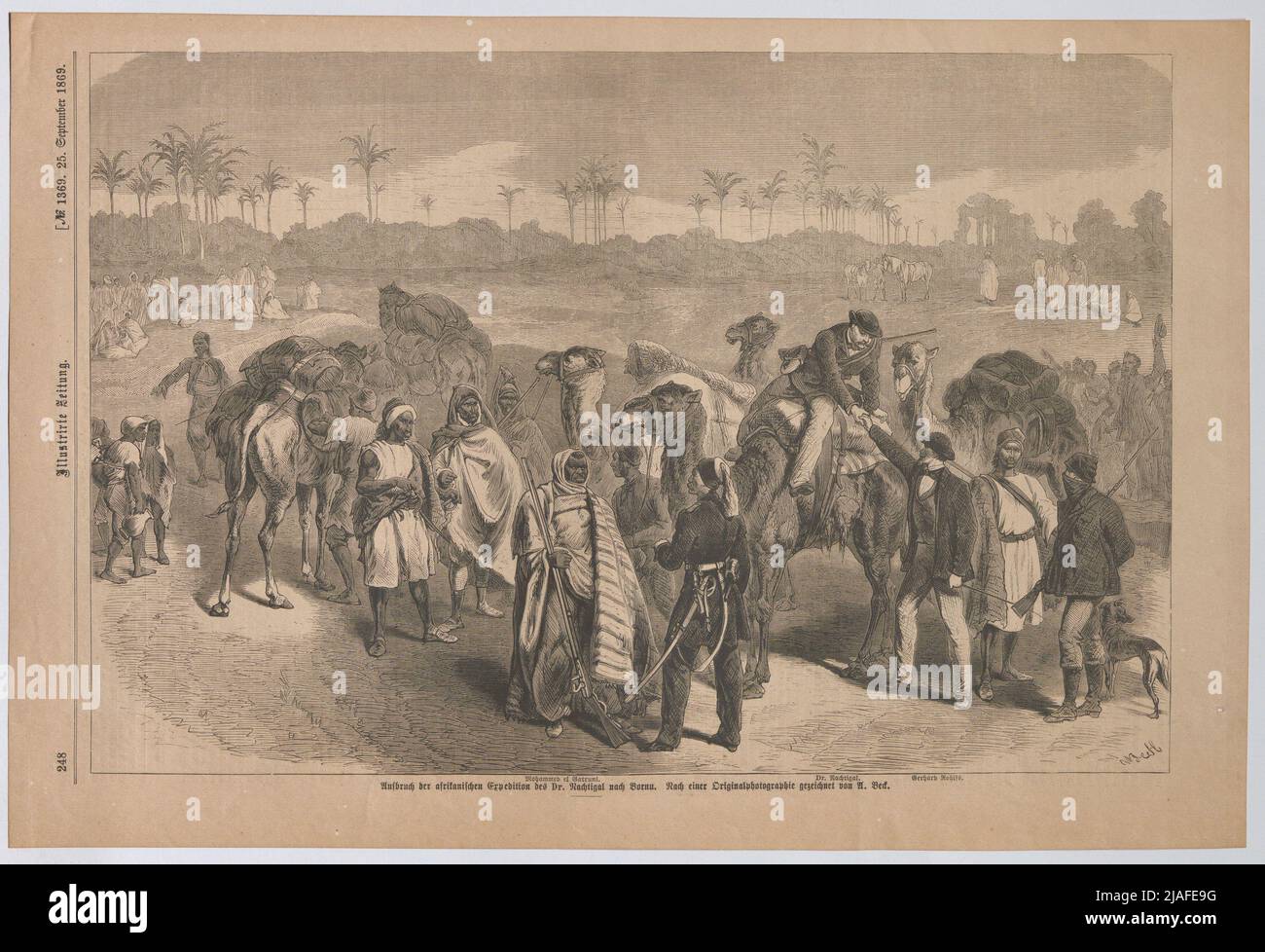 Departure of the African expedition of Dr. Nachtigal to Bornu ...
