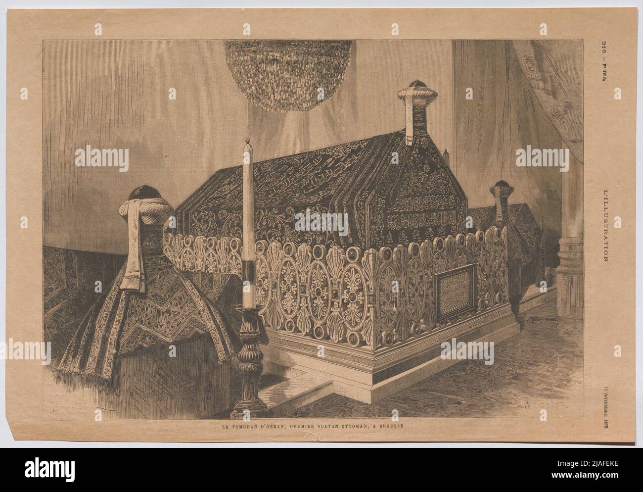 Le Tombeau d´osman, Premier Sultan Ottoman, A Brousse ". Tomb of Osman ...