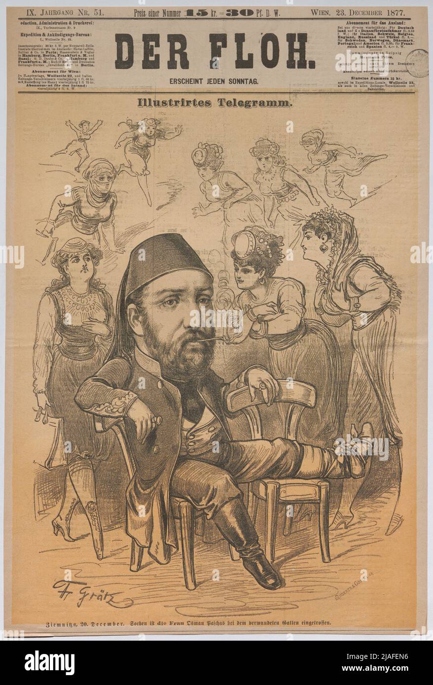 Illustrated telegram. Ziemnitza, December 20. Ms. Osman Pashas has just ...