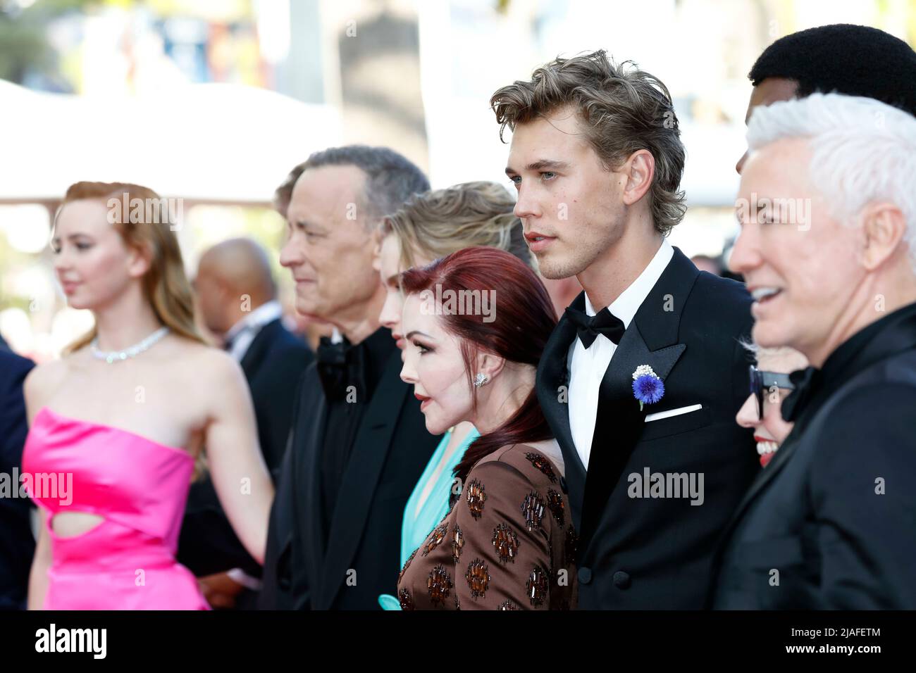 Natasha Bassett (l-r), Steve Binder, Tom Hanks, Olivia DeJonge ...