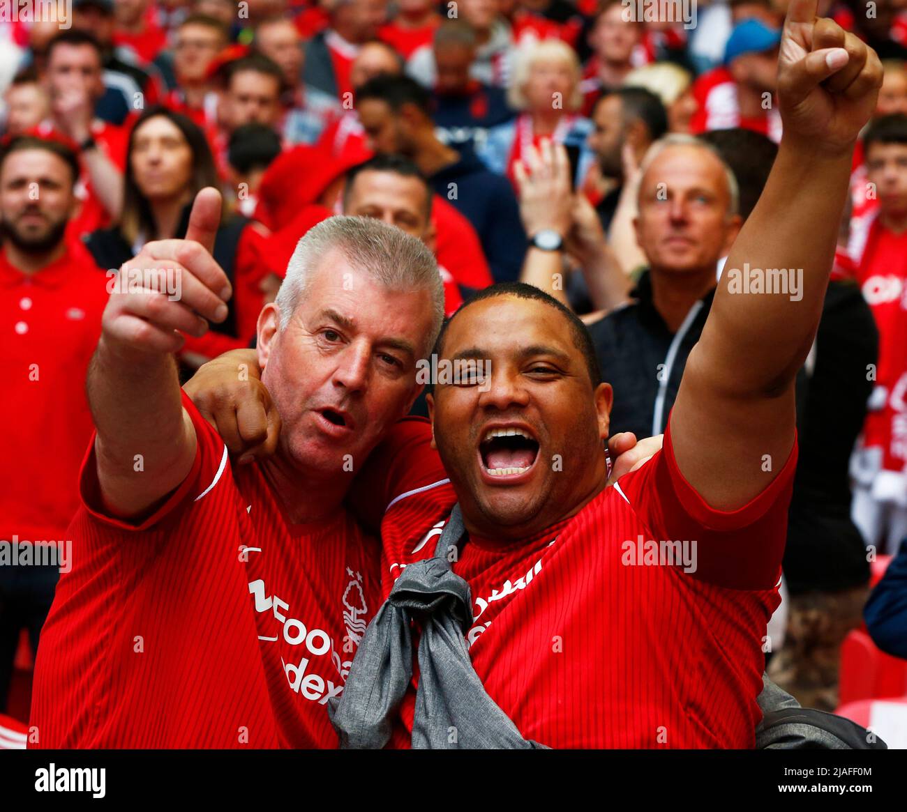 LONDON, ENGLAND - MAY 29: Nottingham Forest Fansduring Championship ...