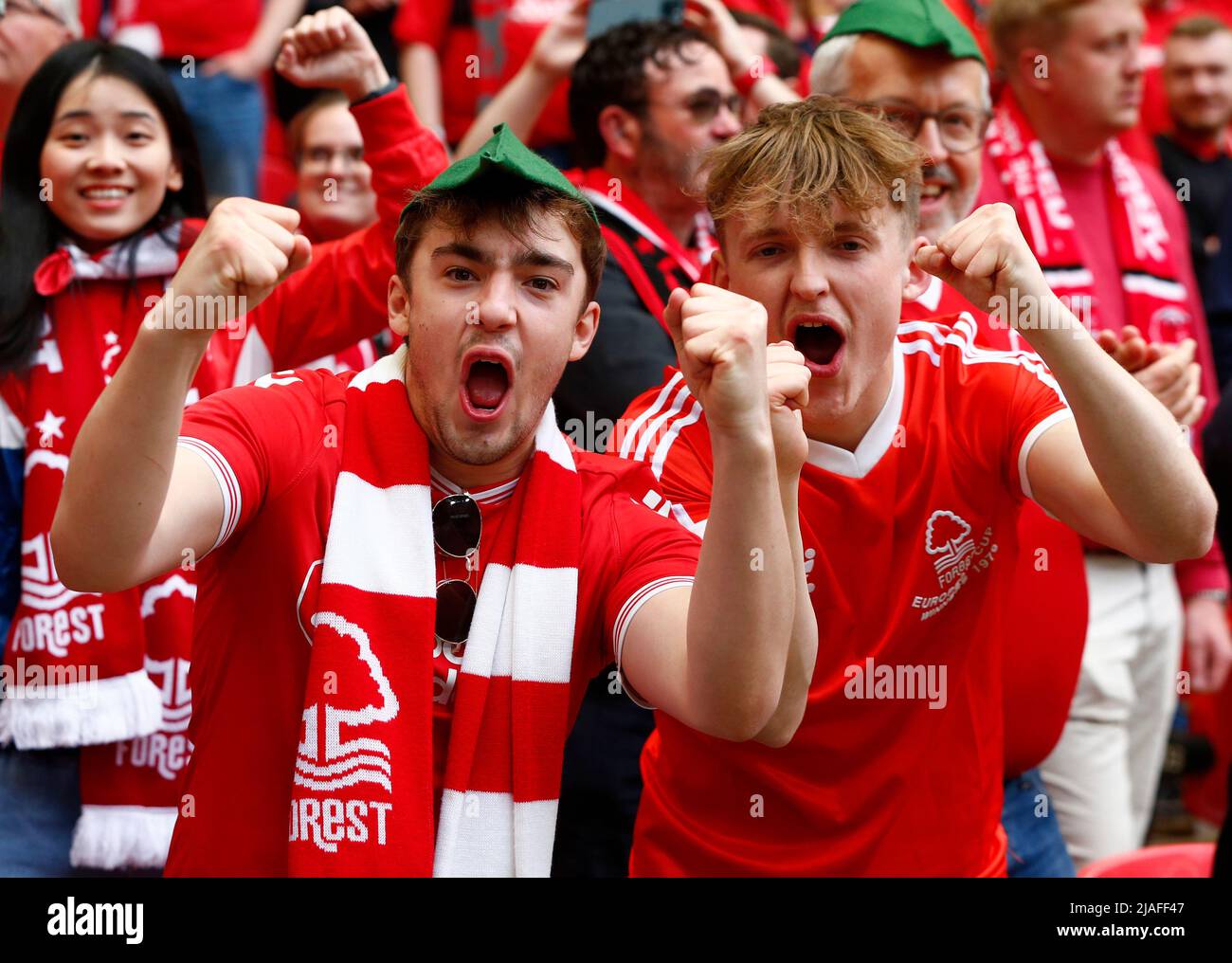 LONDON, ENGLAND - MAY 29: Nottingham Forest Fansduring Championship ...