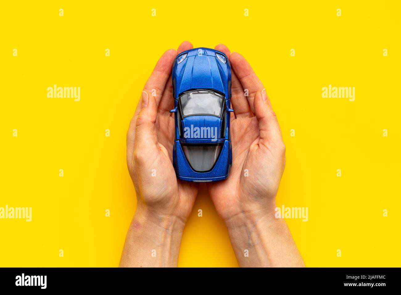 Top view toy car hi-res stock photography and images - Alamy
