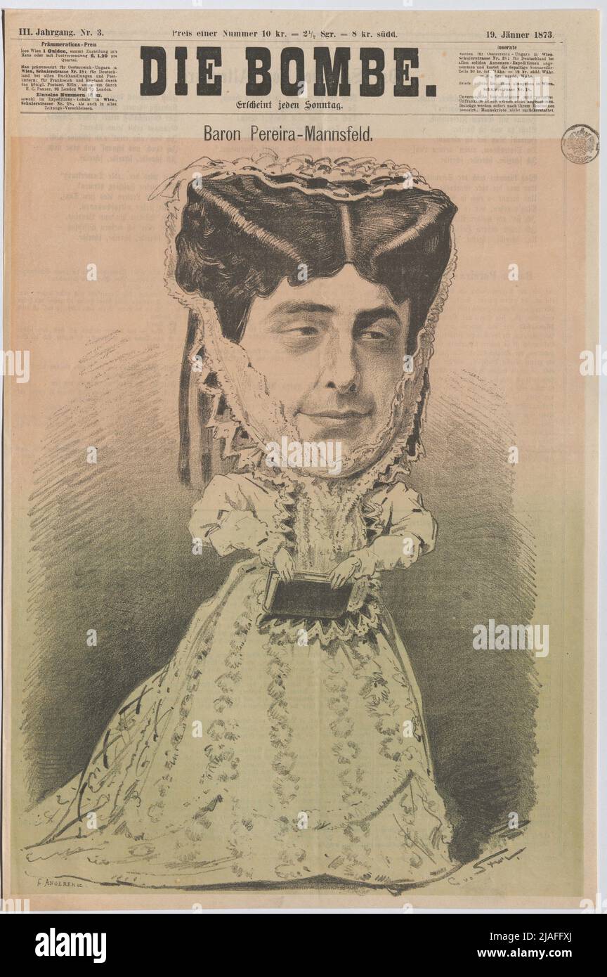 Baron Pereira-Mannsfeld. ". Baron Pereira as false Antonie Mansfeld (title page of" Die Bomb ...