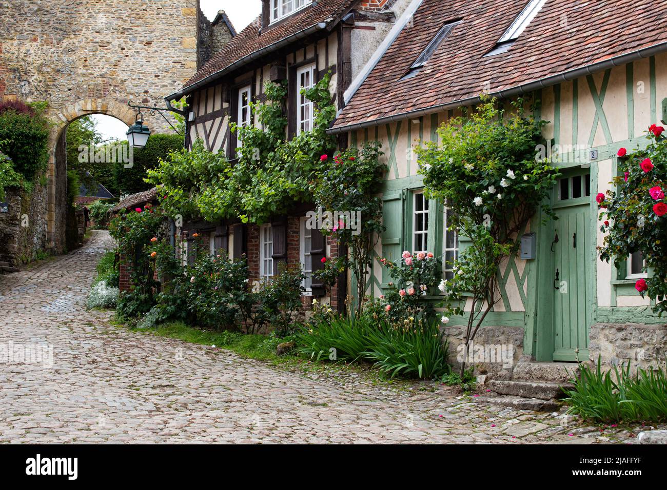 Village of Gerberoy, Oise, France Stock Photo - Alamy