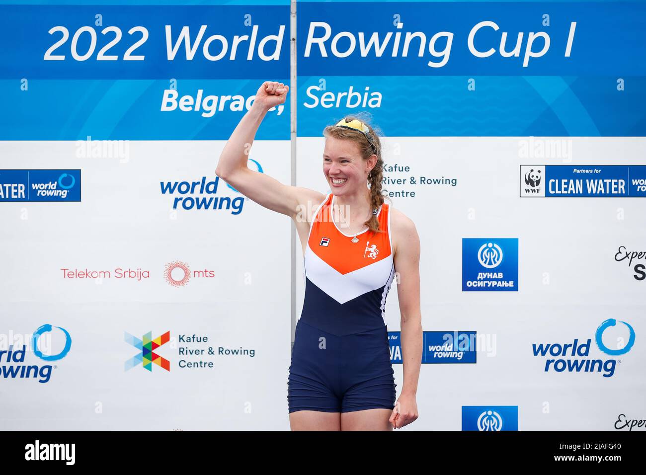 BELGRADE, SERBIA - MAY 29: Karolien Florijn of the Netherlands after ...