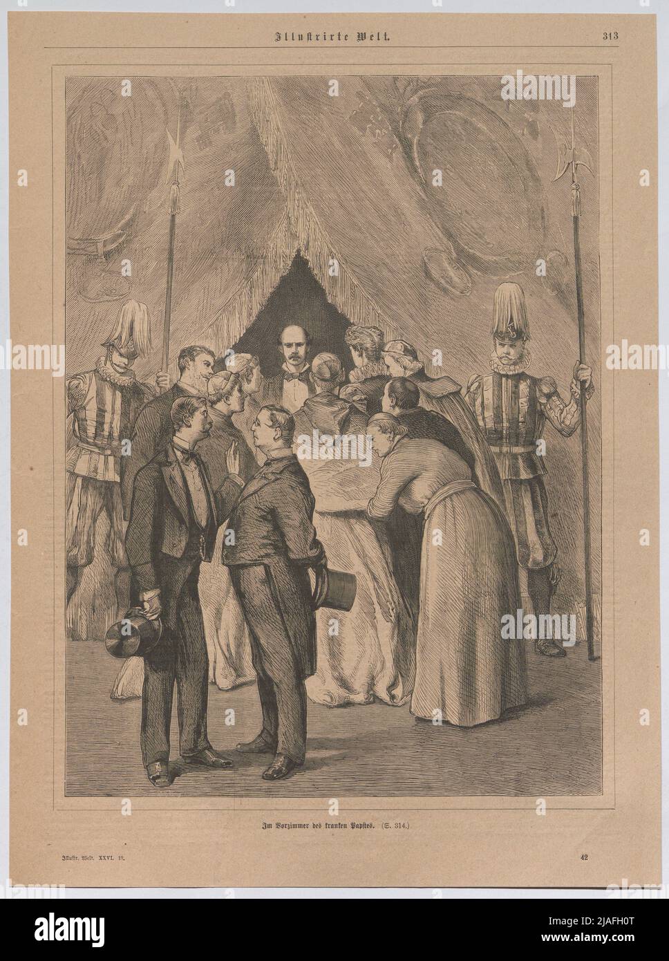 In the anteroom of the sick Pope. ". In the anteroom of the sick Pope ...