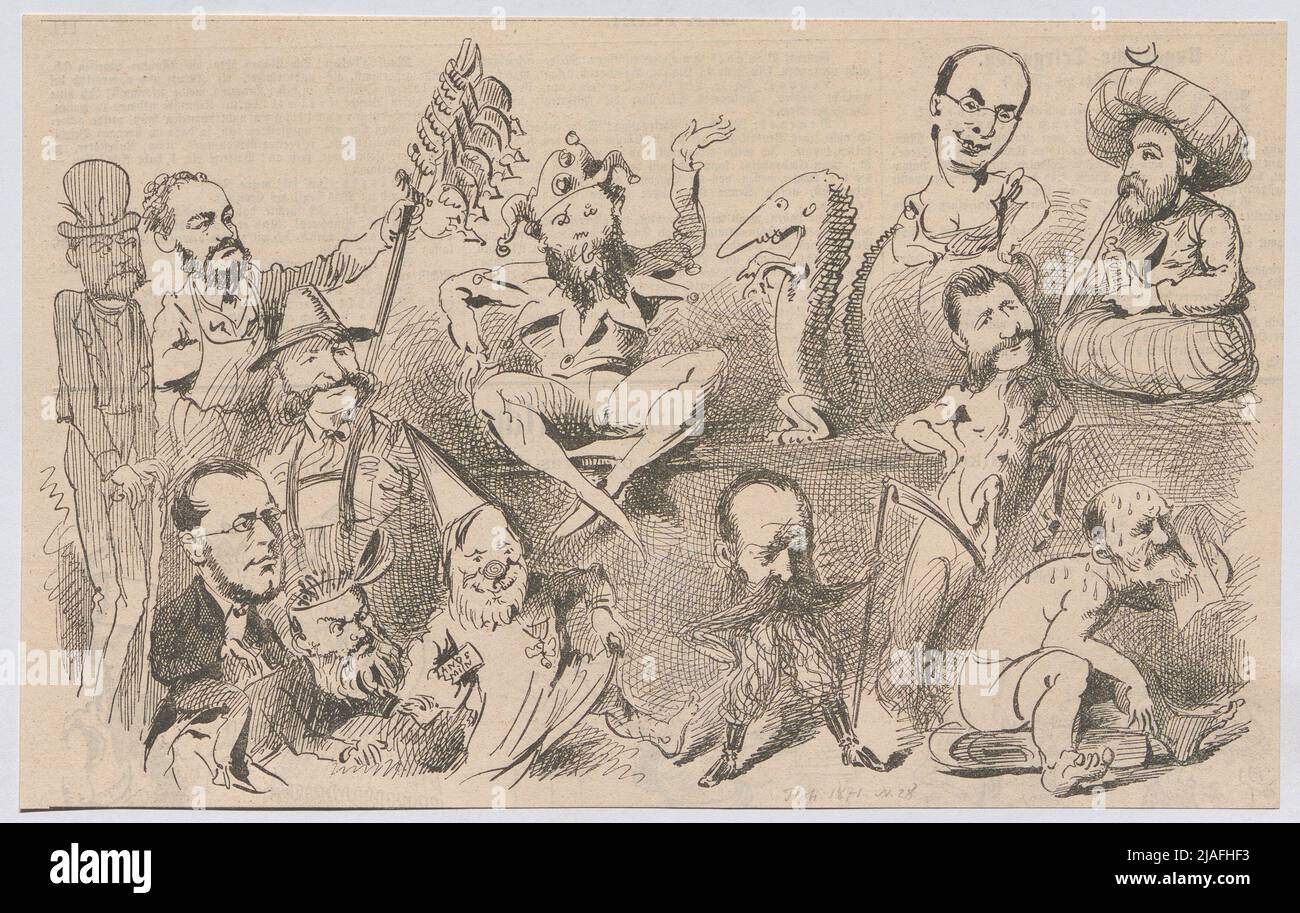 Austrian politicians in various cladding (from "the flea"). Unknown ...