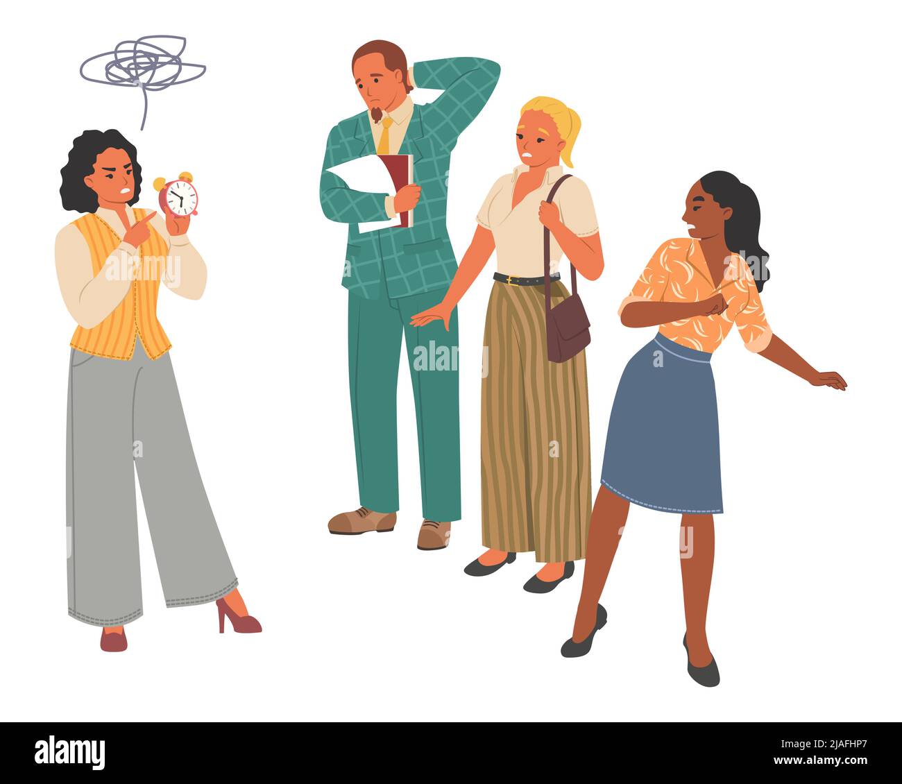 Female manager angry Stock Vector Images - Alamy