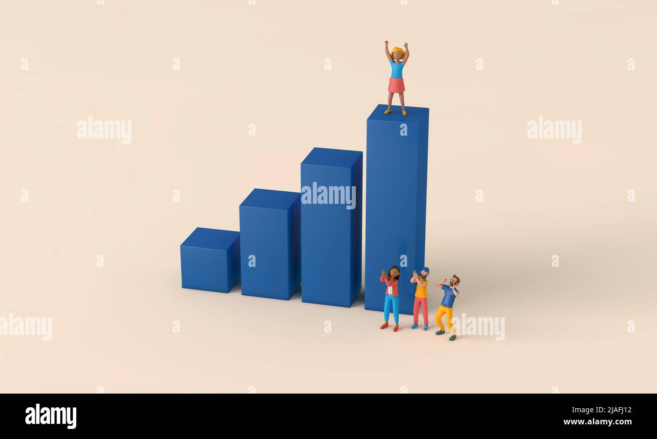 Growth bar chart hi-res stock photography and images - Alamy