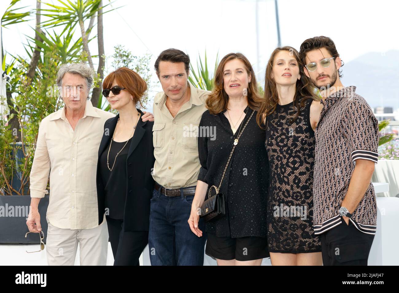 Francois Cluzet (l-r), Laura Morante, Nicolas Bedos, Emmanuelle Devos ...