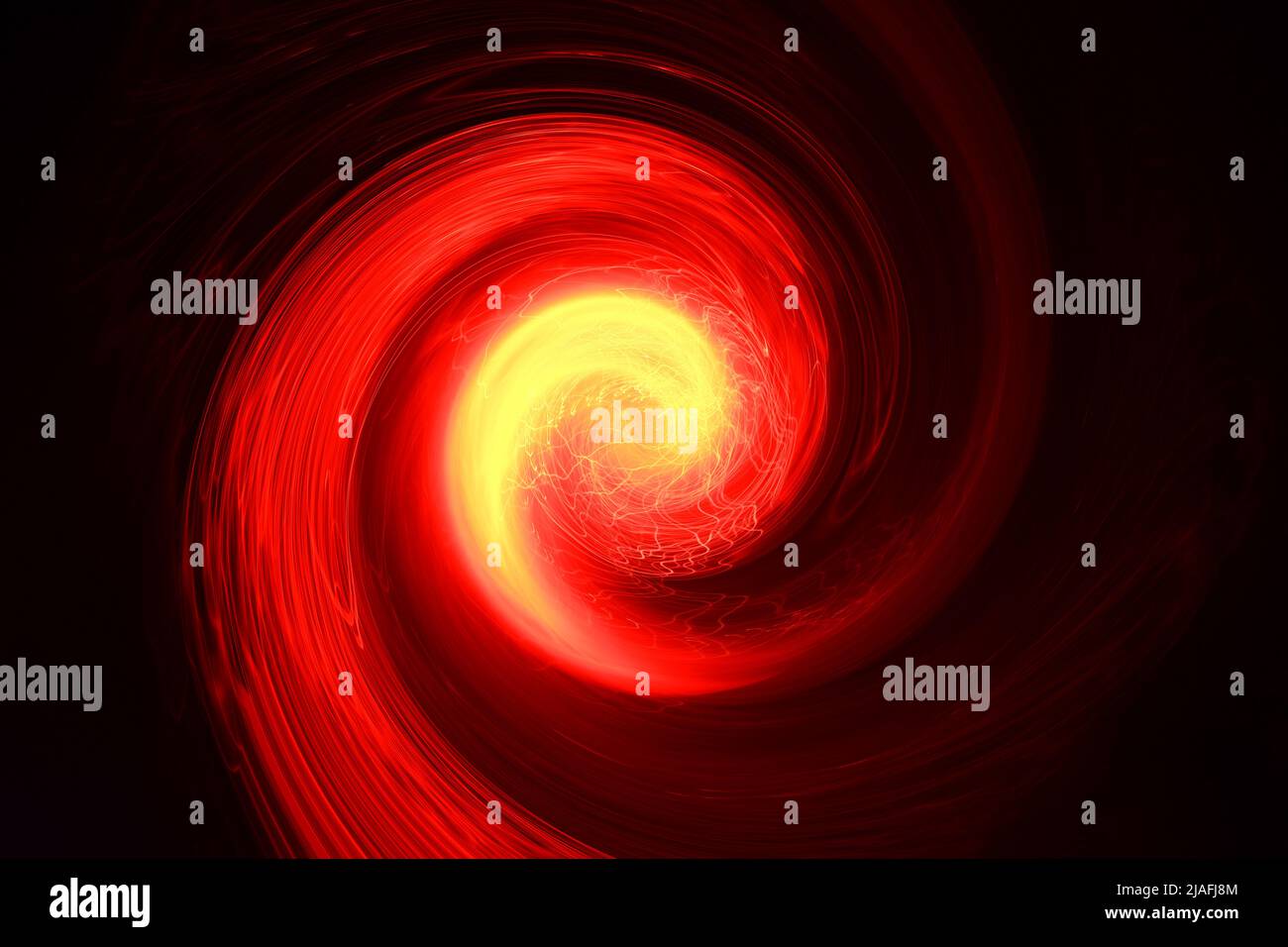 bright red spiral abstraction in the dark Stock Photo - Alamy