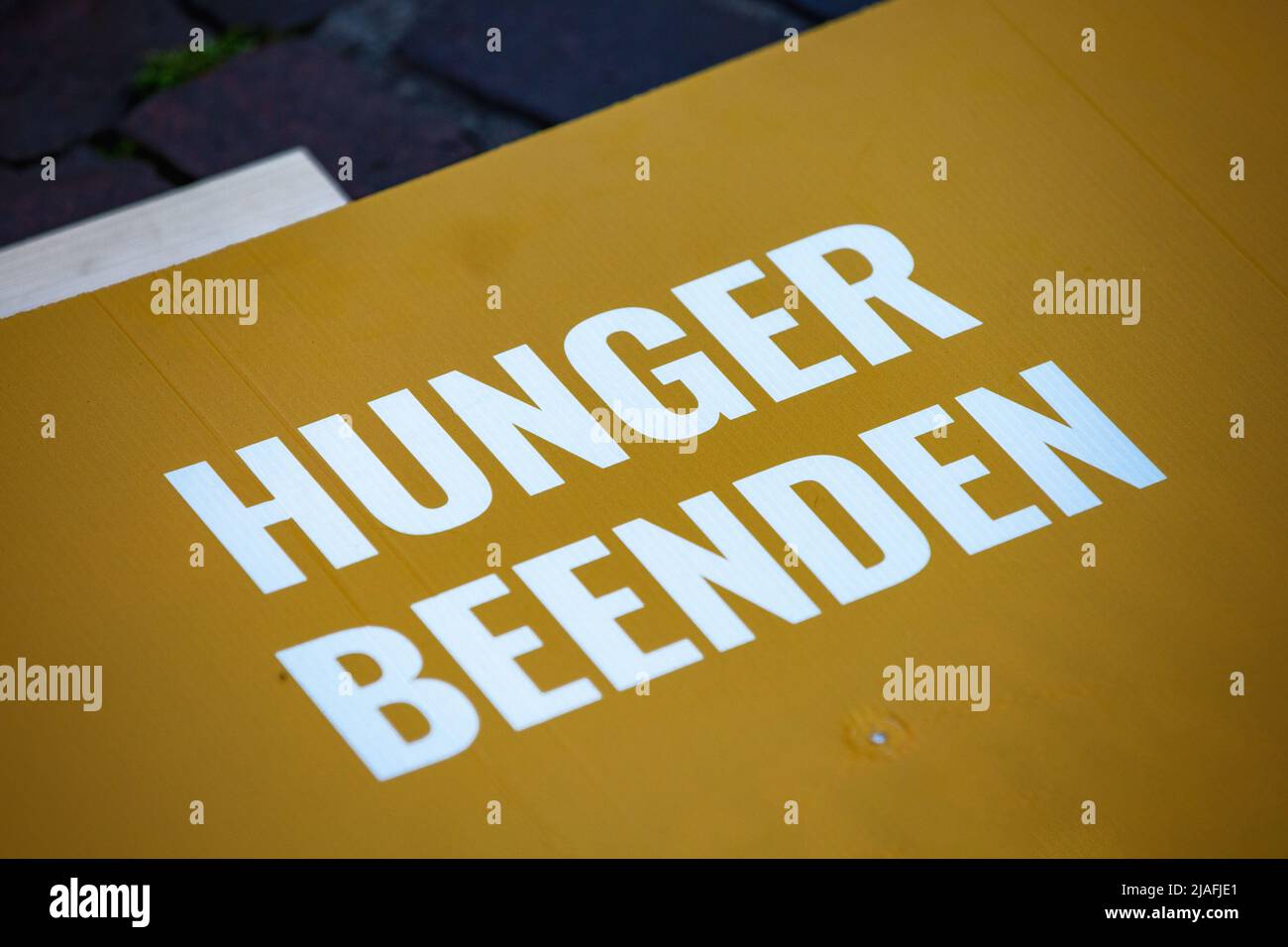 Call To Global Politics To End World Hunger.End Hunger. Character On A ...