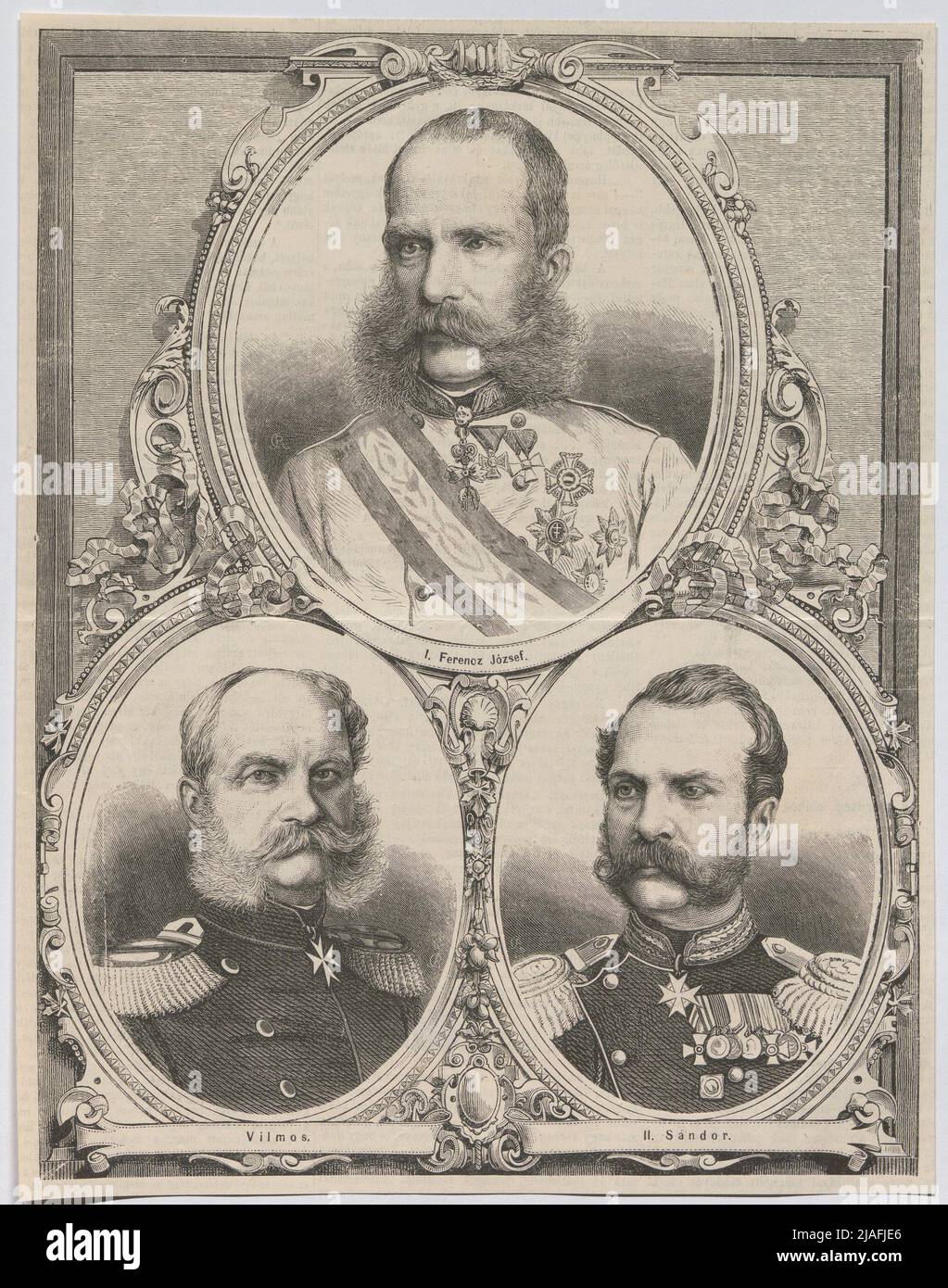 I. Ferencz József. Vilmos. II. Alexander Stock Photo - Alamy