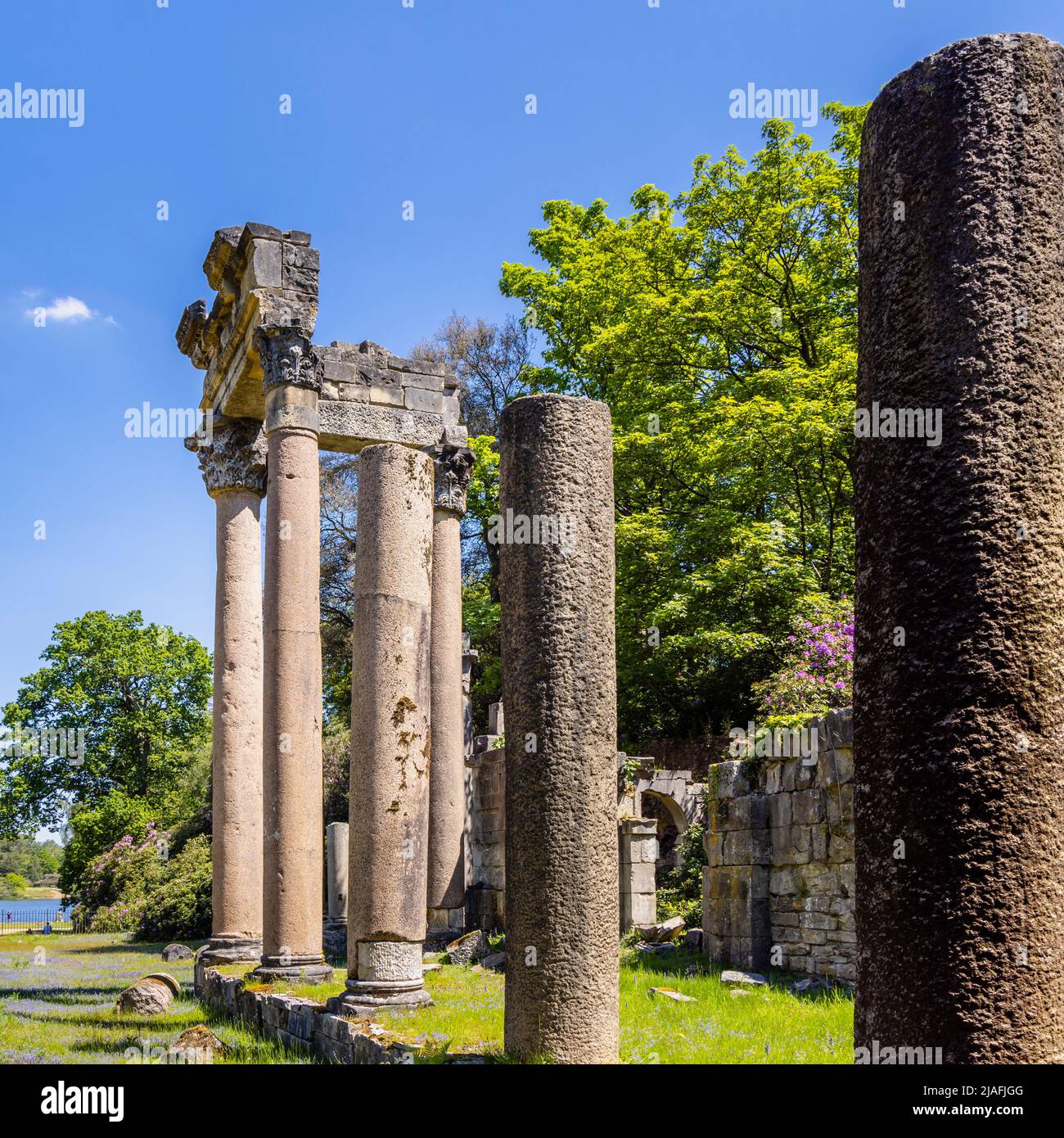 The Ruins, a Georgian arrangement of relocated Leptis Magna Roman ...