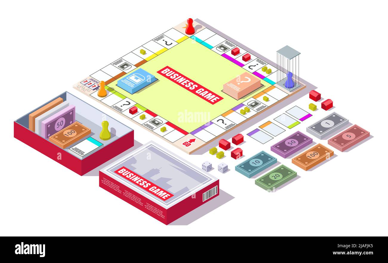 Business table board game vector strategy activity Stock Vector Image ...