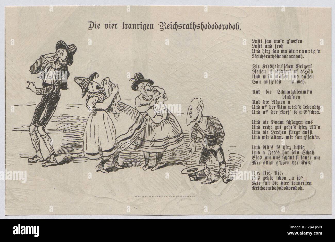 The four sad Reichsrathshododoroh Stock Photo - Alamy