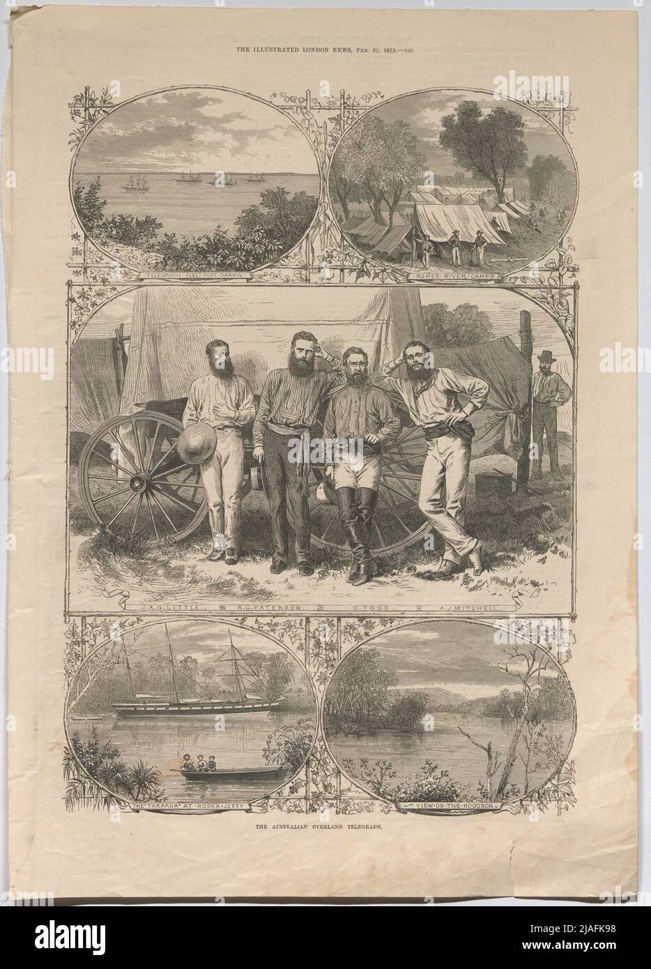 The Australian Overland Telegraph Stock Photo - Alamy