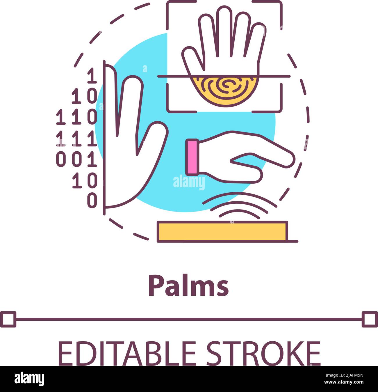 Palms concept icon Stock Vector Image & Art - Alamy