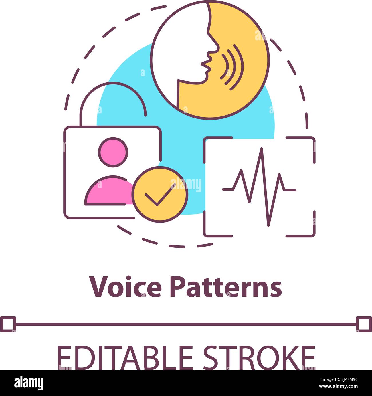 Voice patterns concept icon Stock Vector Image & Art - Alamy