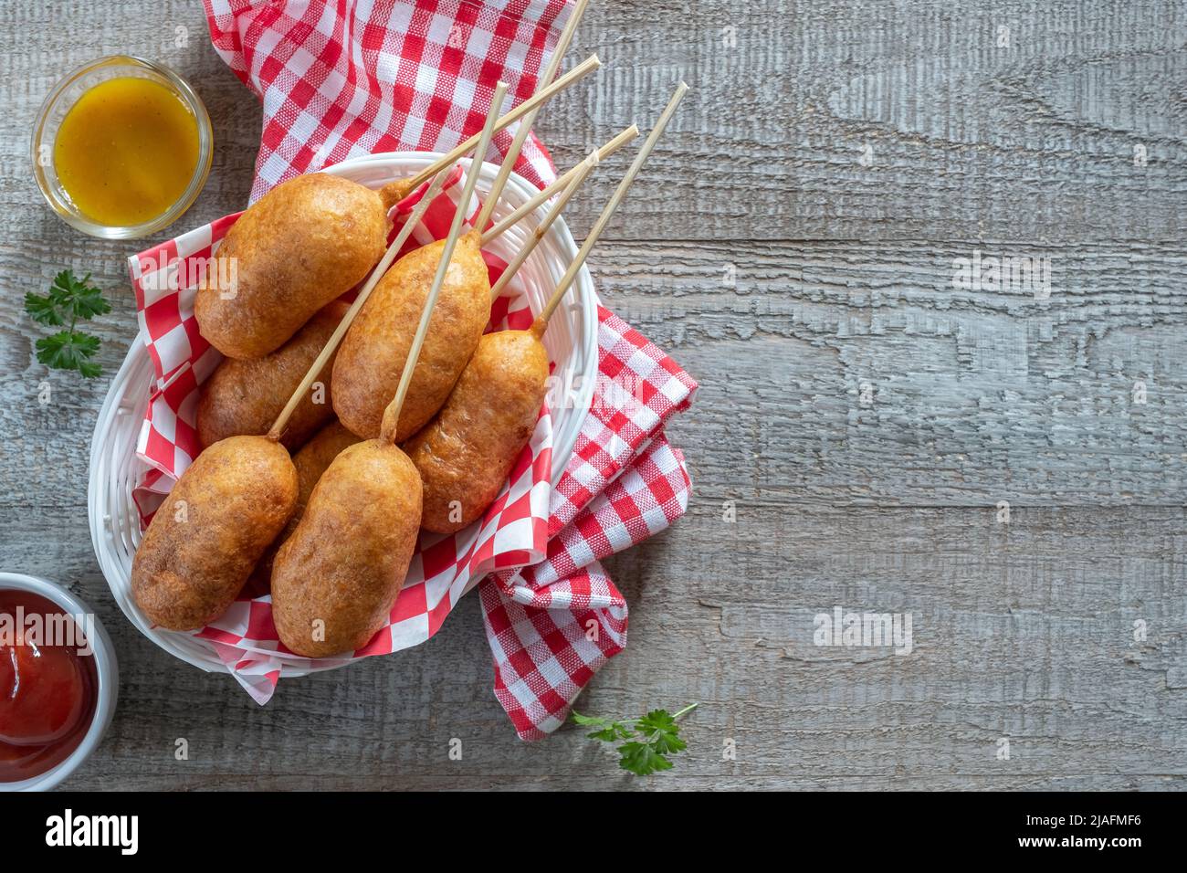American corn dog hi-res stock photography and images - Alamy