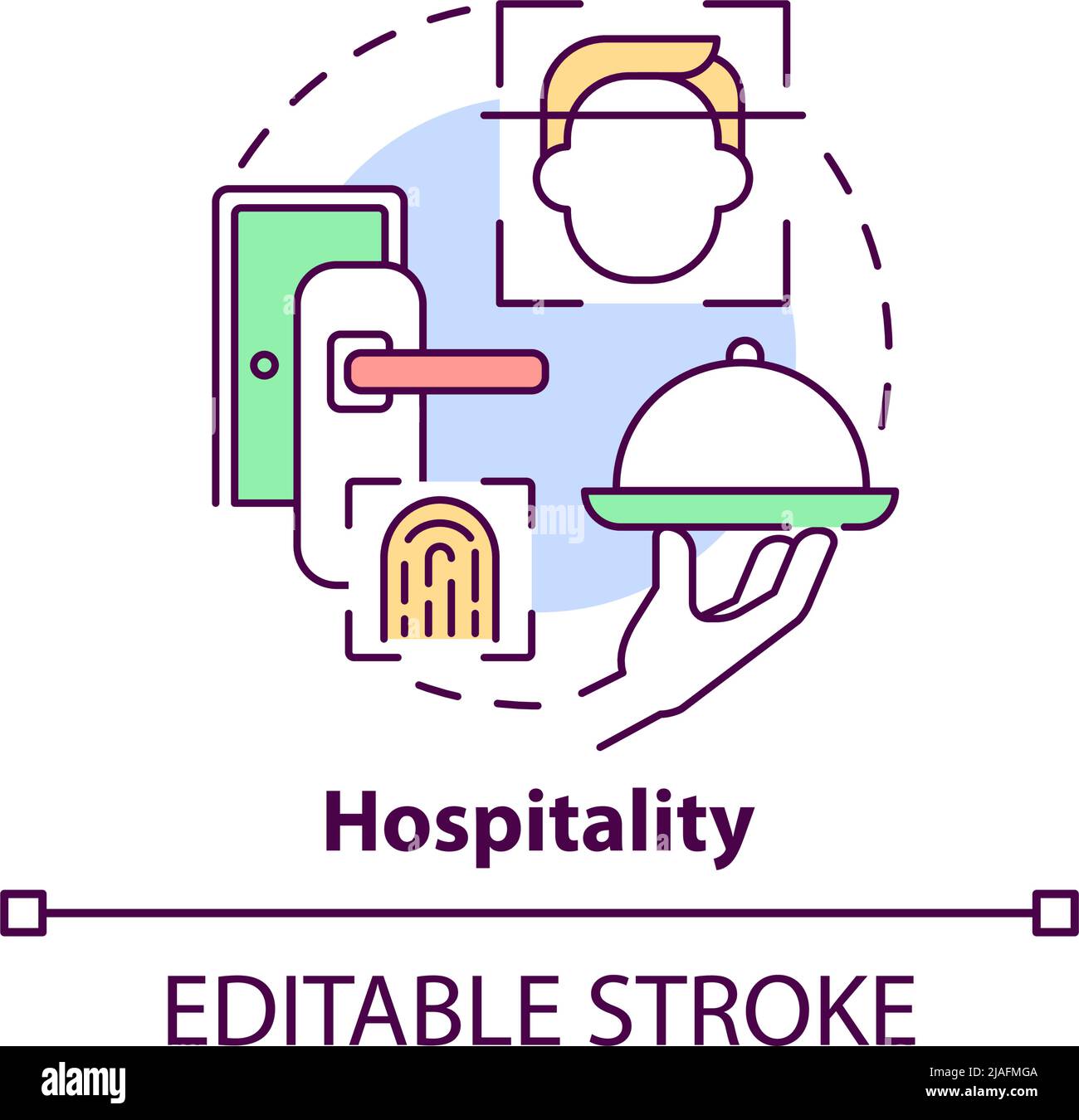 Hospitality concept icon Stock Vector Image & Art - Alamy