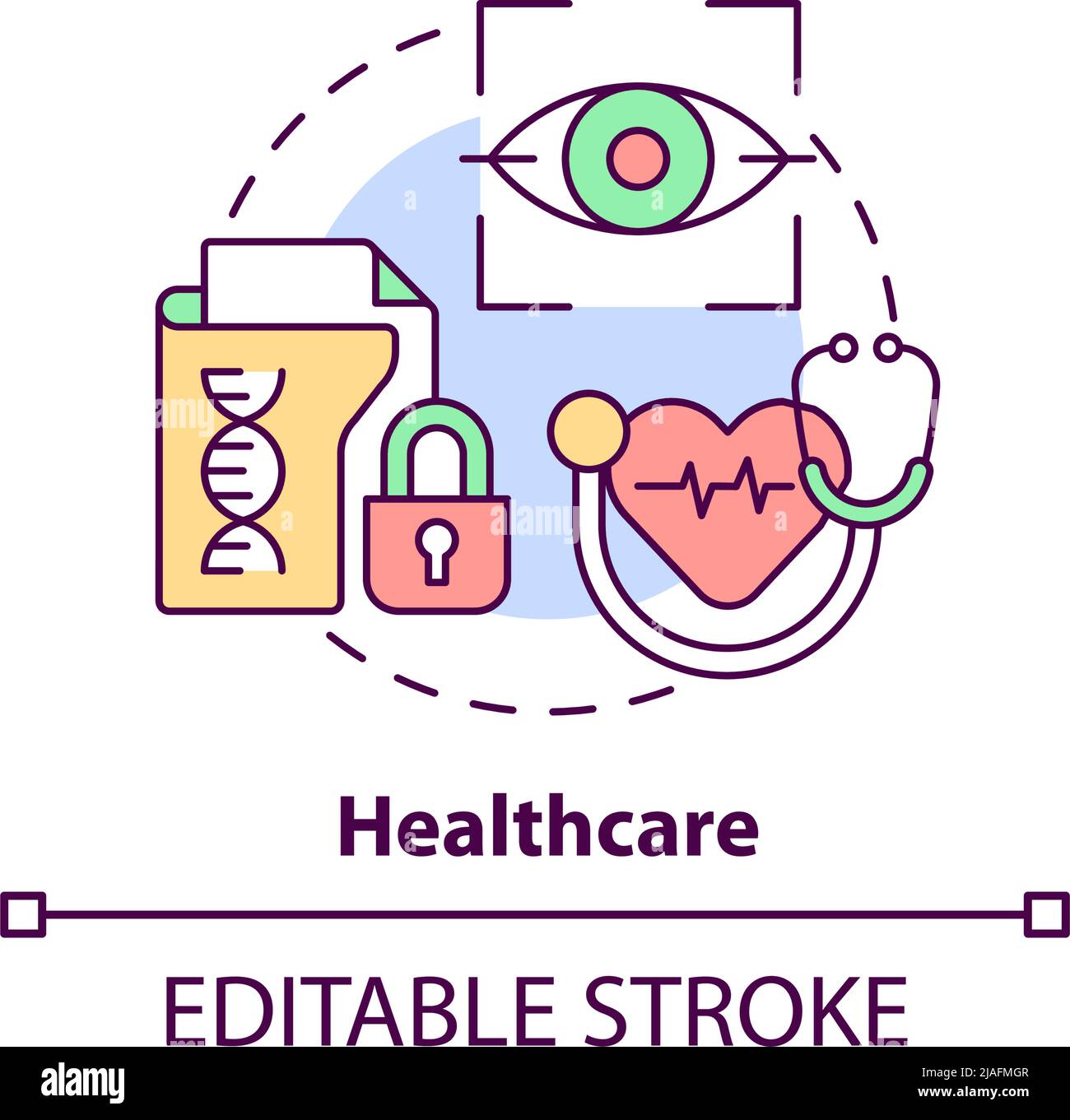 Healthcare concept icon Stock Vector Image & Art - Alamy
