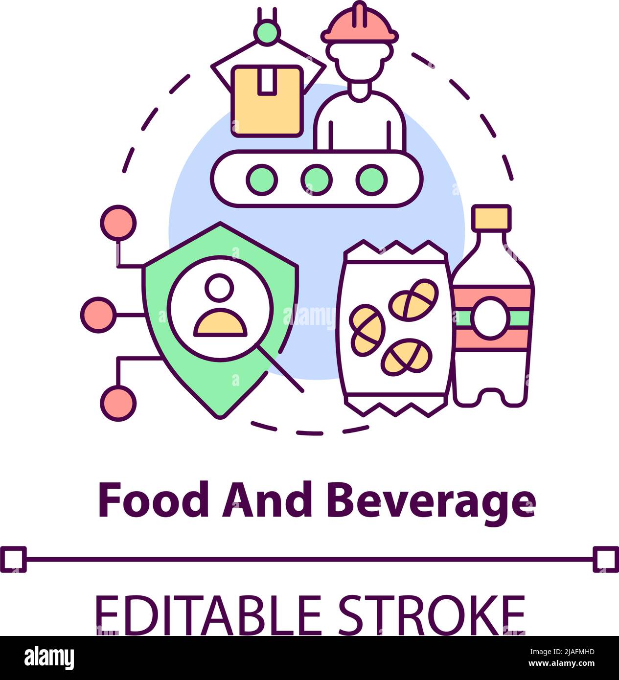 Food and beverage concept icon Stock Vector Image & Art - Alamy