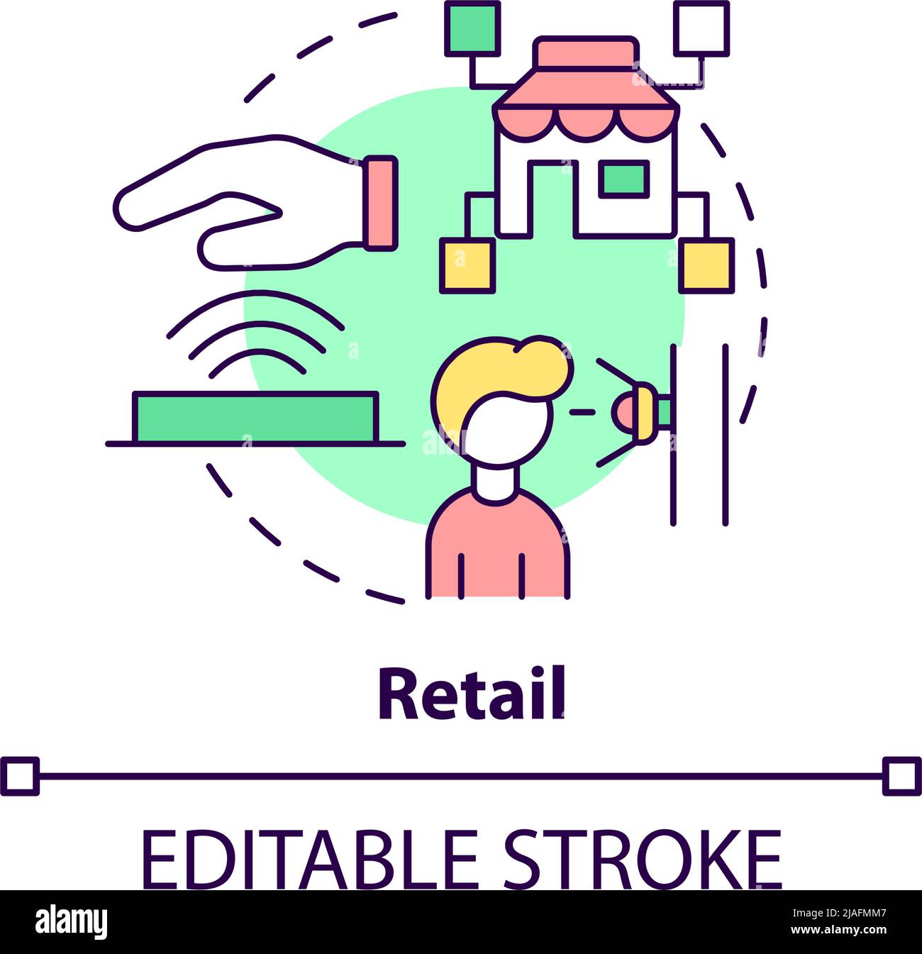 Retail concept icon Stock Vector Image & Art - Alamy