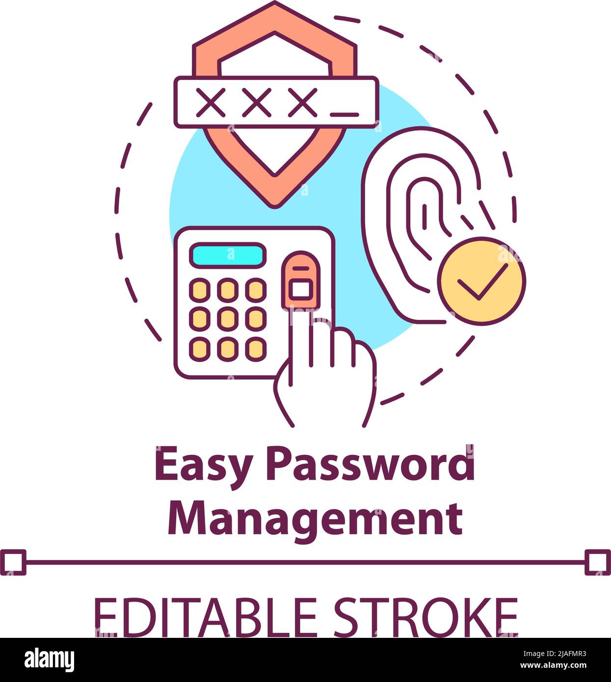 Easy password Stock Vector Images - Alamy