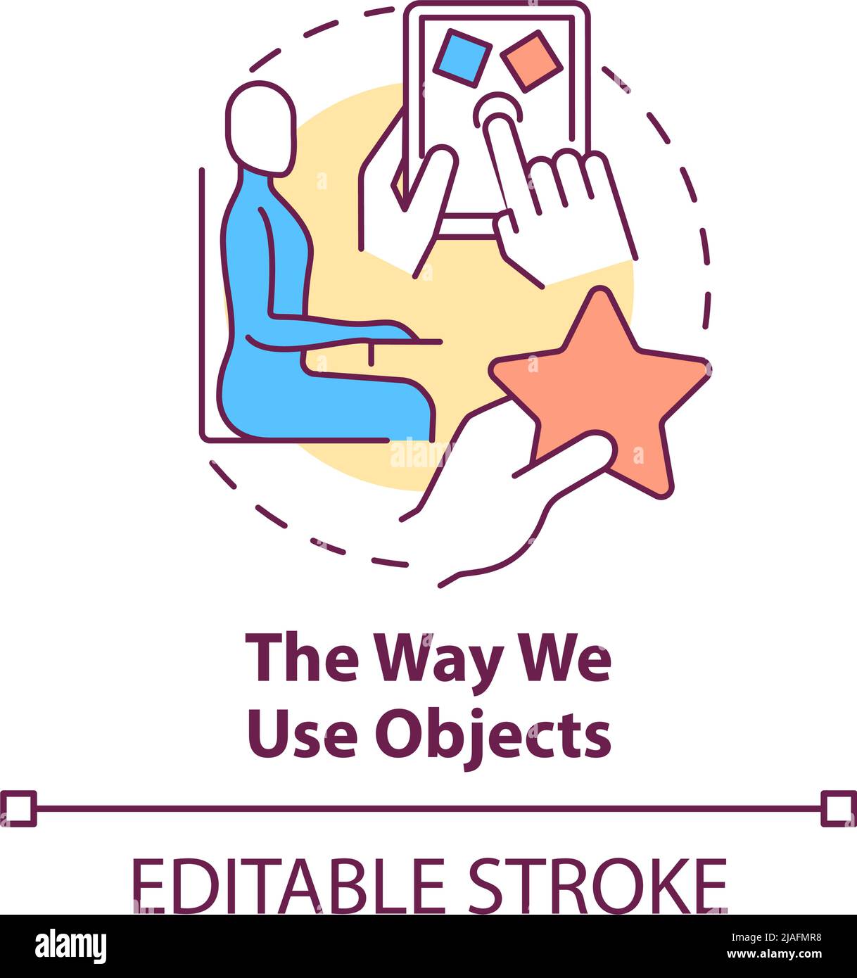 The way we use objects concept icon Stock Vector Image & Art - Alamy