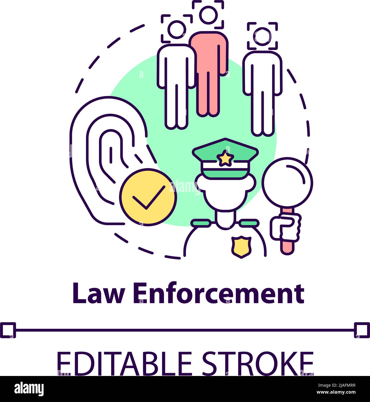 Monitoring and enforcement Stock Vector Images - Alamy