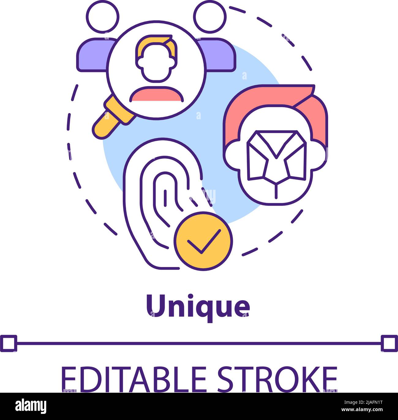 Unique identification Cut Out Stock Images & Pictures - Alamy