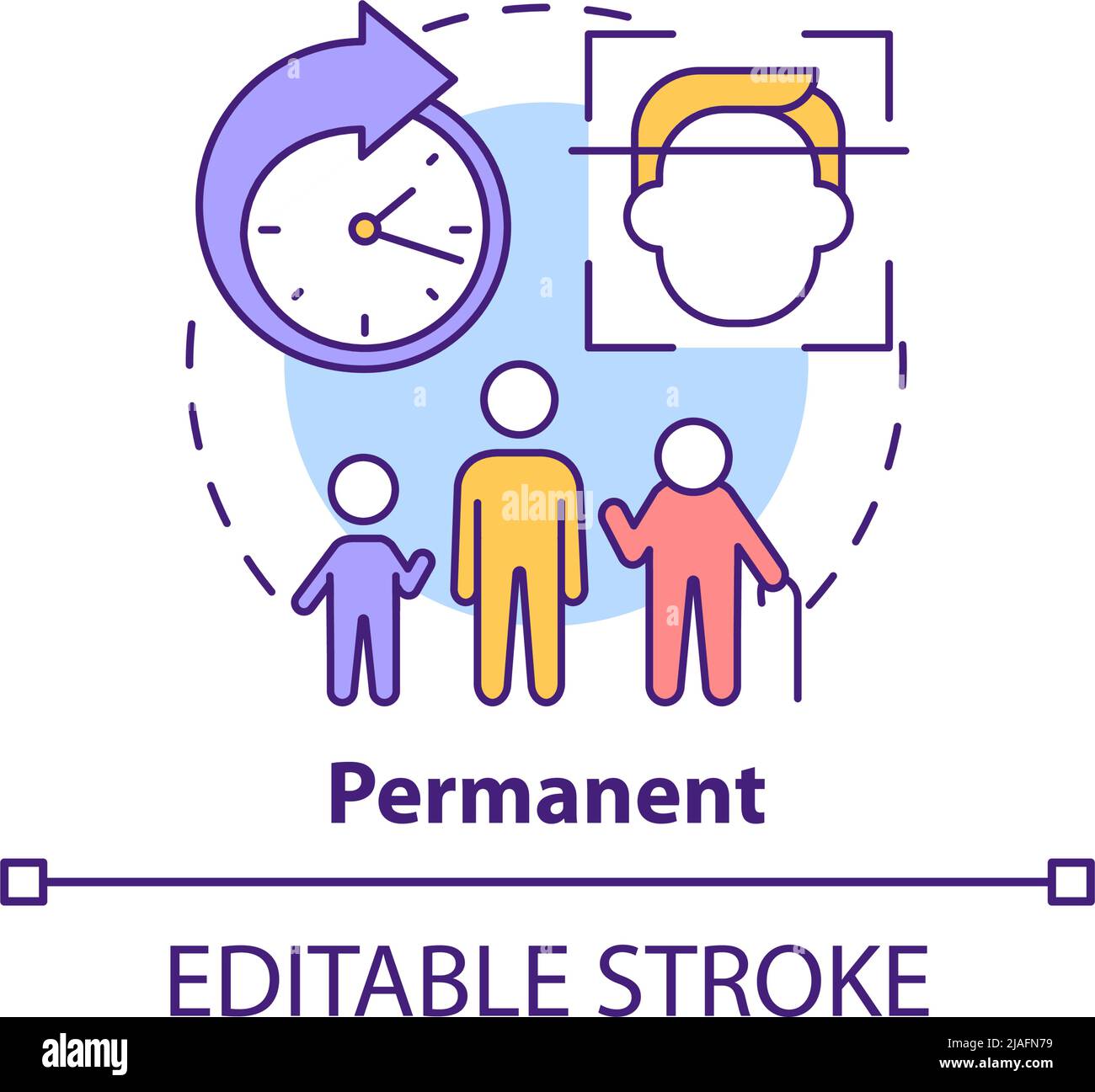 Permanent concept icon Stock Vector Image & Art - Alamy